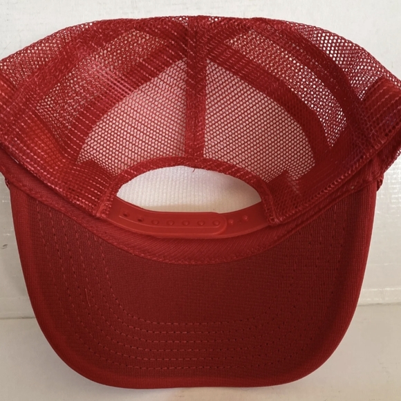 Accessories | Retro 8s 90s Vintage Mtv Hat Music Television Trucker Hat Snapback Red Adjustab ...